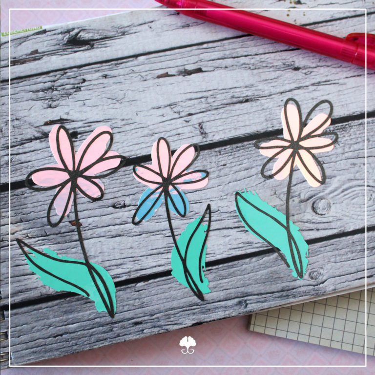 OneLine "Blumen" - Plotterdatei - GinkgoWerkstatt