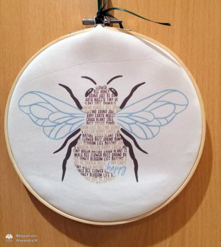 Wortspiel "Bee happy" - Plotterdatei - GinkgoWerkstatt