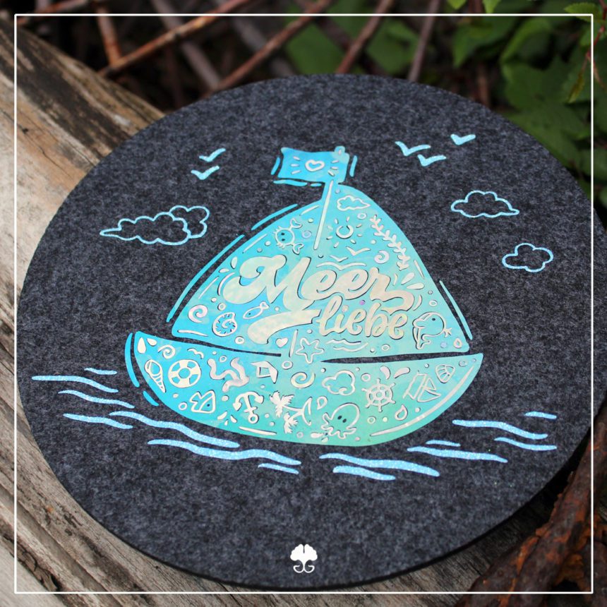 Doodle Silhouetten "Boot" || Für Strand und Meer