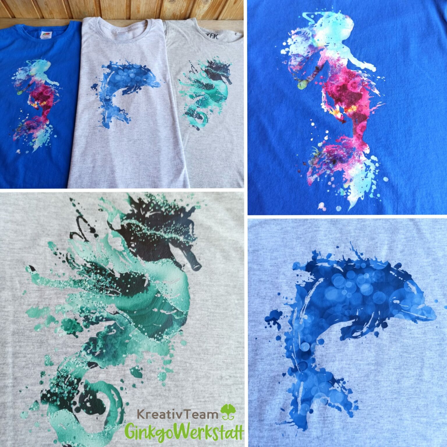 Splash "Seepferdchen" - Plotterdatei - GinkgoWerkstatt