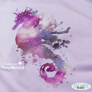 Splash "Seepferdchen" - Plotterdatei - GinkgoWerkstatt