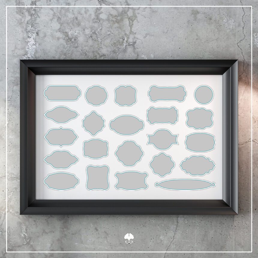 Basics "Etiketten" - Plotterdatei - GinkgoWerkstatt